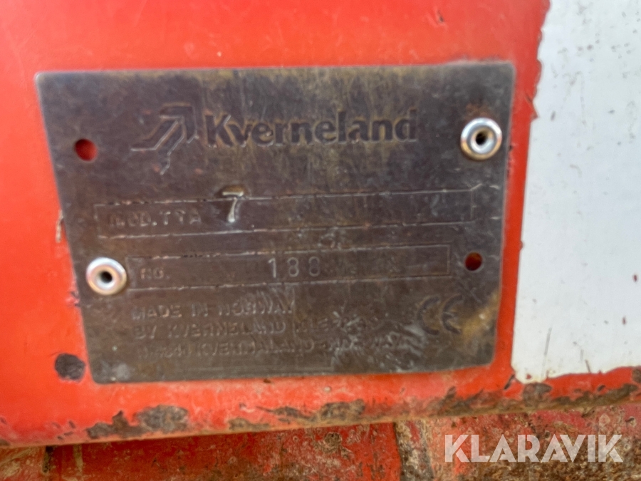 Harv Kverneland TTA7, Leksand, Klaravik auktioner