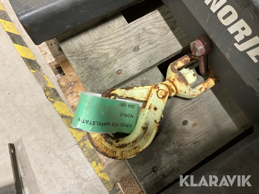 Lyftok till gafflar Norje, Malmö, Klaravik auktioner