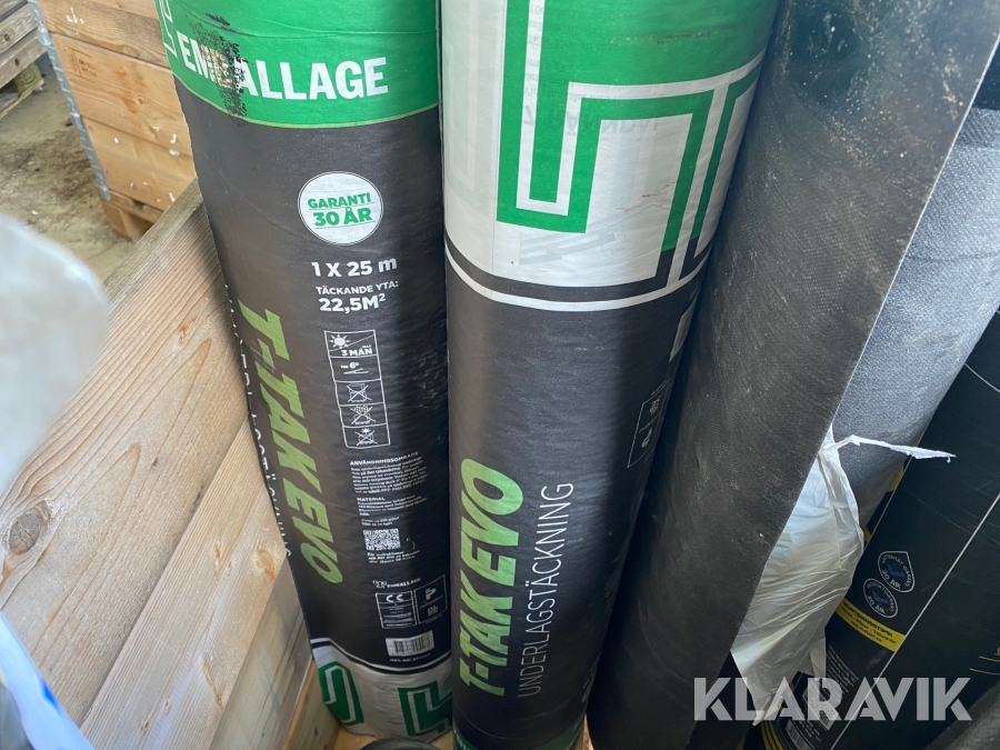 Klaravik Auktioner | Underlagspapp, syllpapp mm 2 pall