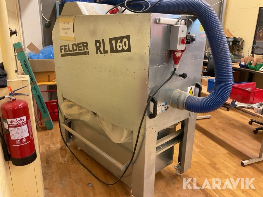 Spånsug Felder RL 160, Värnamo, Klaravik auktioner