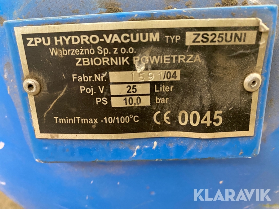 Klaravik Auktioner | Luftchockare ZPU Hydro-Vacuum ZS25UNI