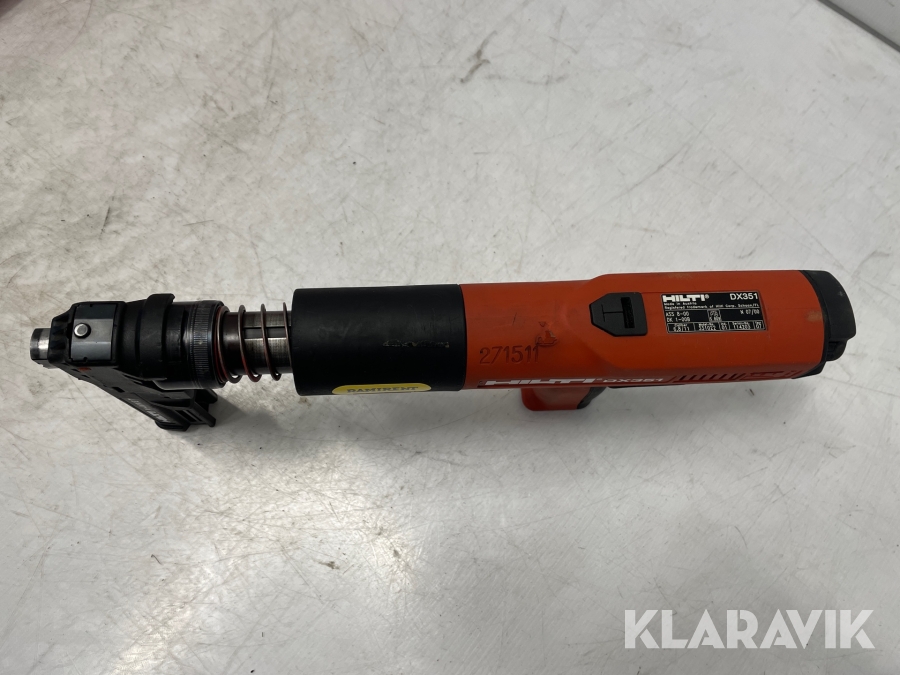 Bultpistol Hilti DX351MX27, Svalöv, Klaravik auktioner