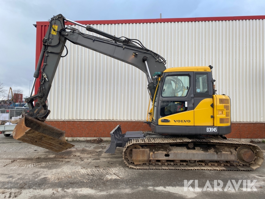 Bandgrävare Volvo ECR145CL, Landskrona, Klaravik auktioner