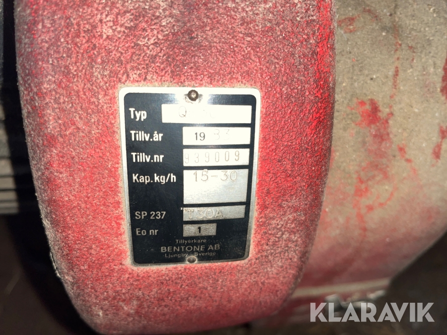 Oljepanna Haga HMV250, Vadstena, Klaravik auktioner