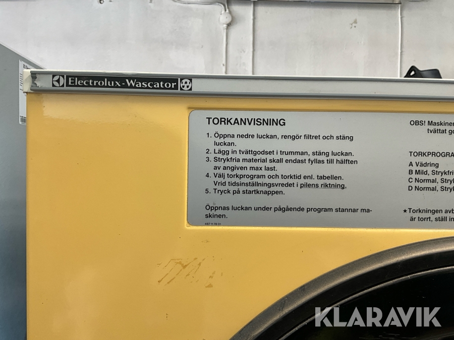 Industritorktumlare Electrolux TT210, Dorotea, Klaravik aukt
