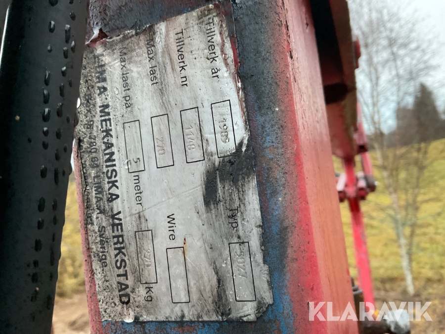 Skogsvagn Lima Gripen SK-OOHB 5027, Malung-Sälen, Klaravik a