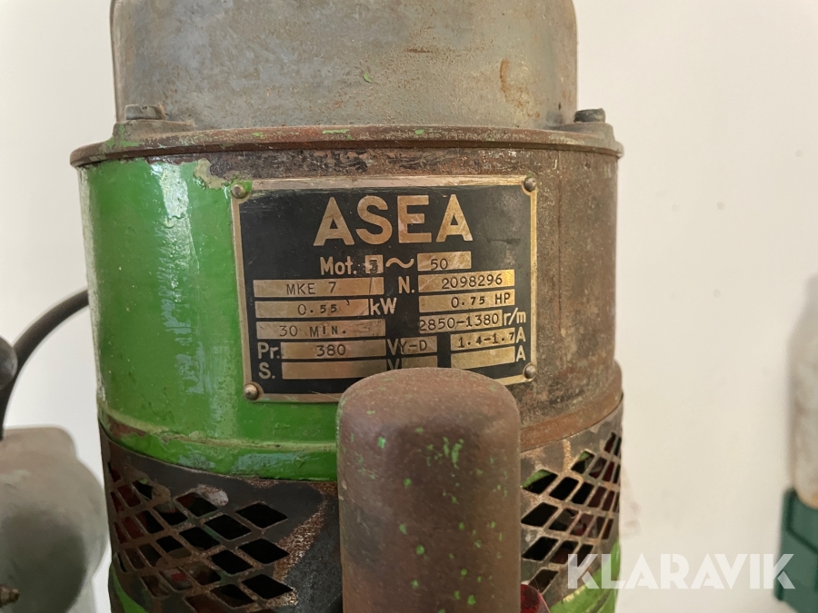 Pelarborr Asea MKE 7, Oskarshamn, Klaravik auktioner