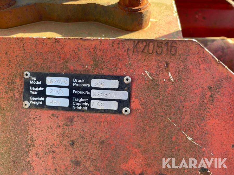 Gripskopa KG2070, Kungälv, Klaravik auktioner