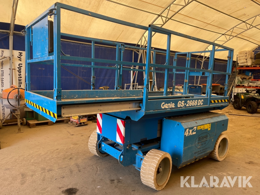Batterilift Genie GS 2668 DC, Lerum, Klaravik auktioner