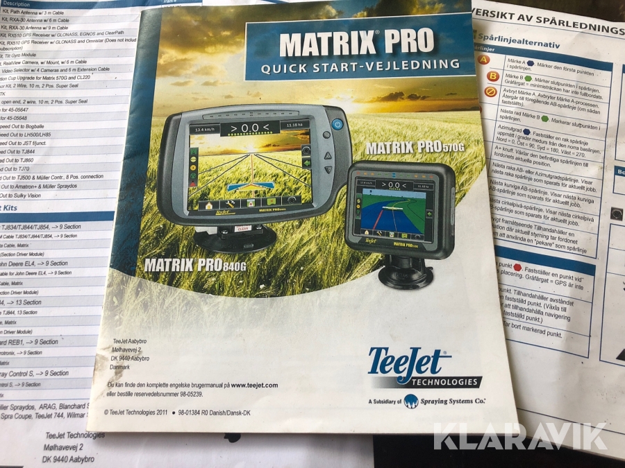 Klaravik Auktioner | GPS TeeJet