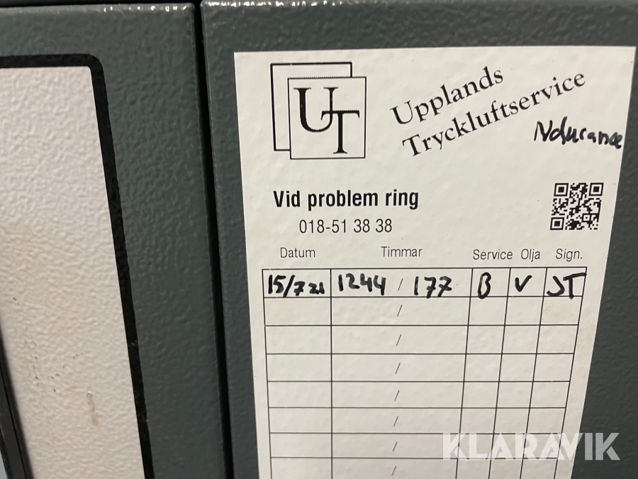 Skruvkompressor Atlas Copco G7FF 7.5 +N/50 Tank G7-G15, Öst