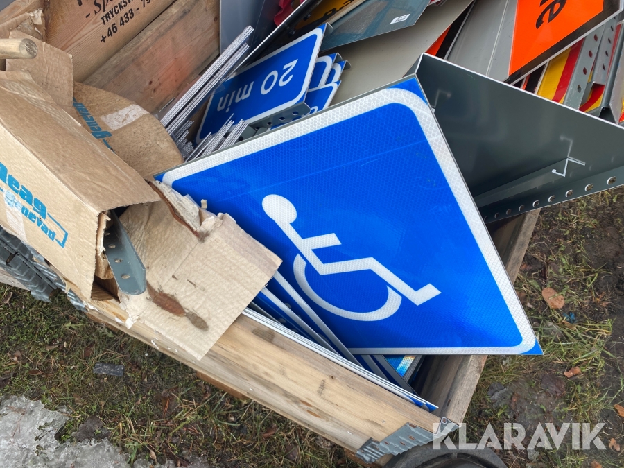 Skyltmaterial, Gävle, Klaravik auktioner