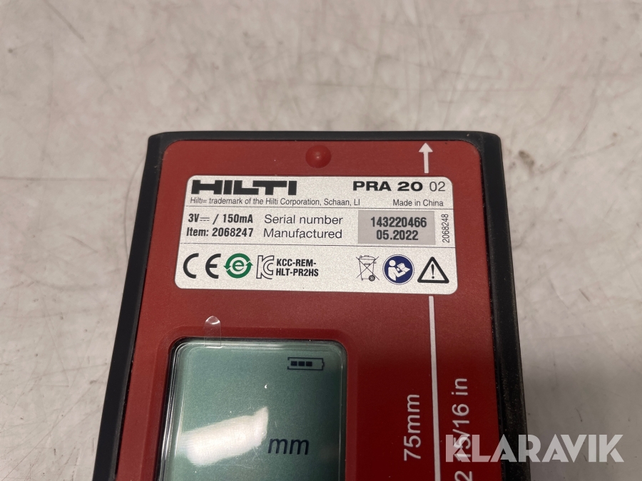 Planlaser & Lasermottagare Hilti PR2-Hs, PRA20, Svalöv, Klar