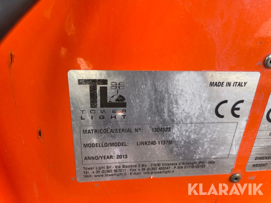Belysningsmast Link Tower Link 240-1137M, Stockholm, Klaravi