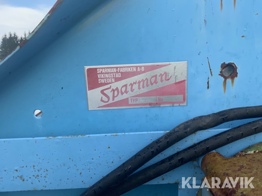 Balupprullare Sparman TU150, Vetlanda, Klaravik auktioner