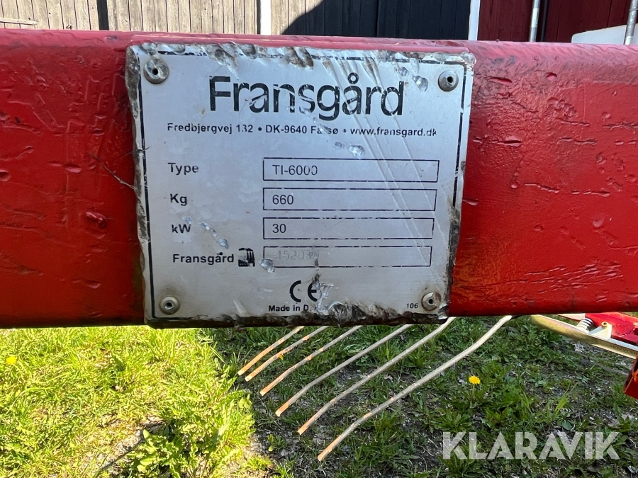 Kombinerad strängare/vändare Fransgård TI-6000, Norrtälje, K