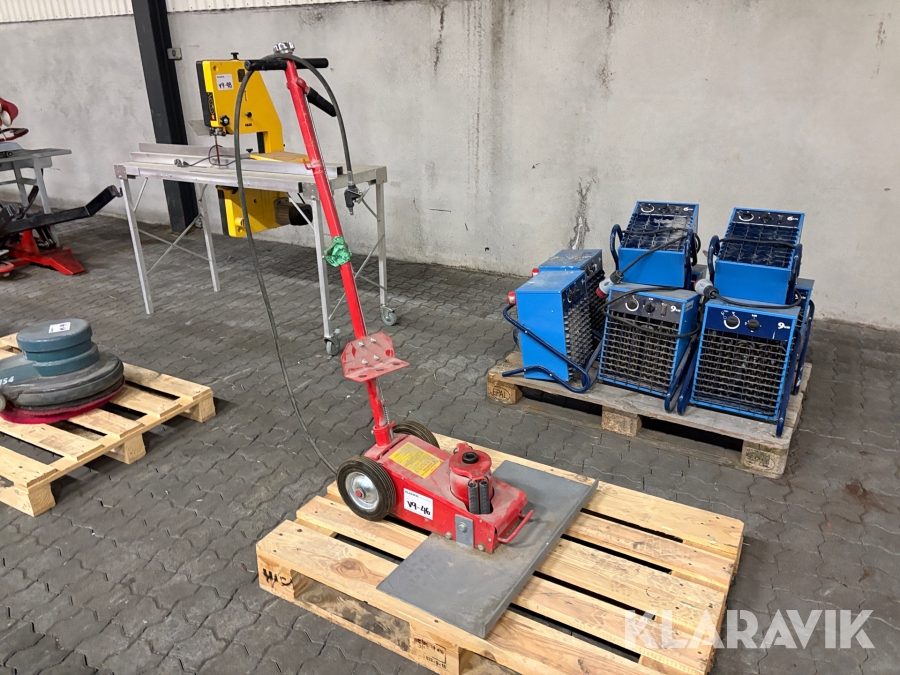 Domkraft, tryckluft, Nässjö, Klaravik auktioner