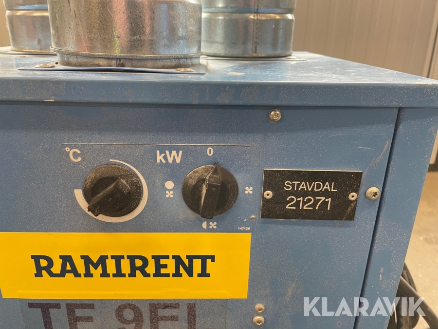 Klaravik Auktioner | Varmluftsfläkt 9kW El-Björn TF 9EL