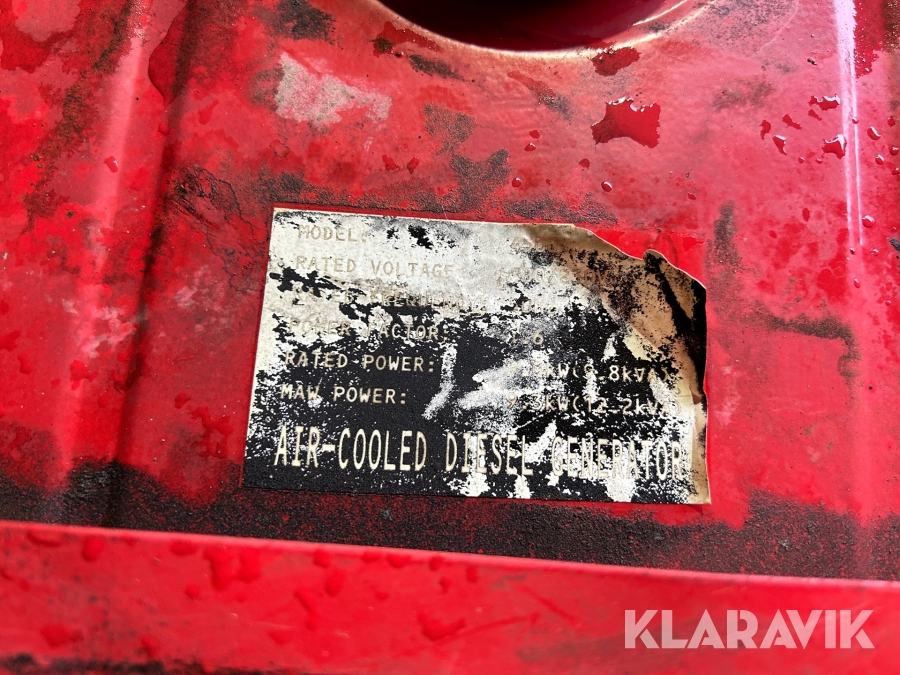 Diesel generator LBD 4500, Båstad, Klaravik auktioner