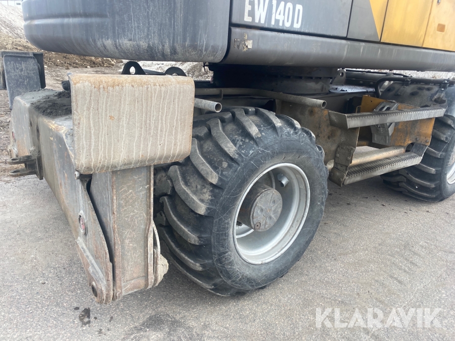 Hjulgrävmaskin Volvo Ew 140 D, Gällivare, Klaravik auktion