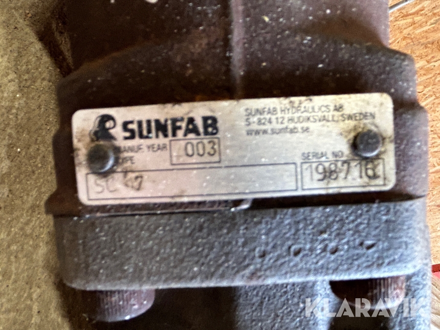 Hydraulpump Sunfab SC 17, Orust, Klaravik auktioner