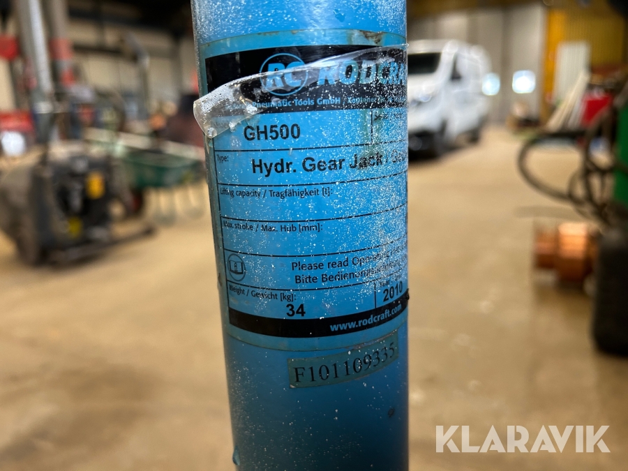 Växellådshiss hydraulisk Rodcraft GH500, Sundsvall, Klaravik