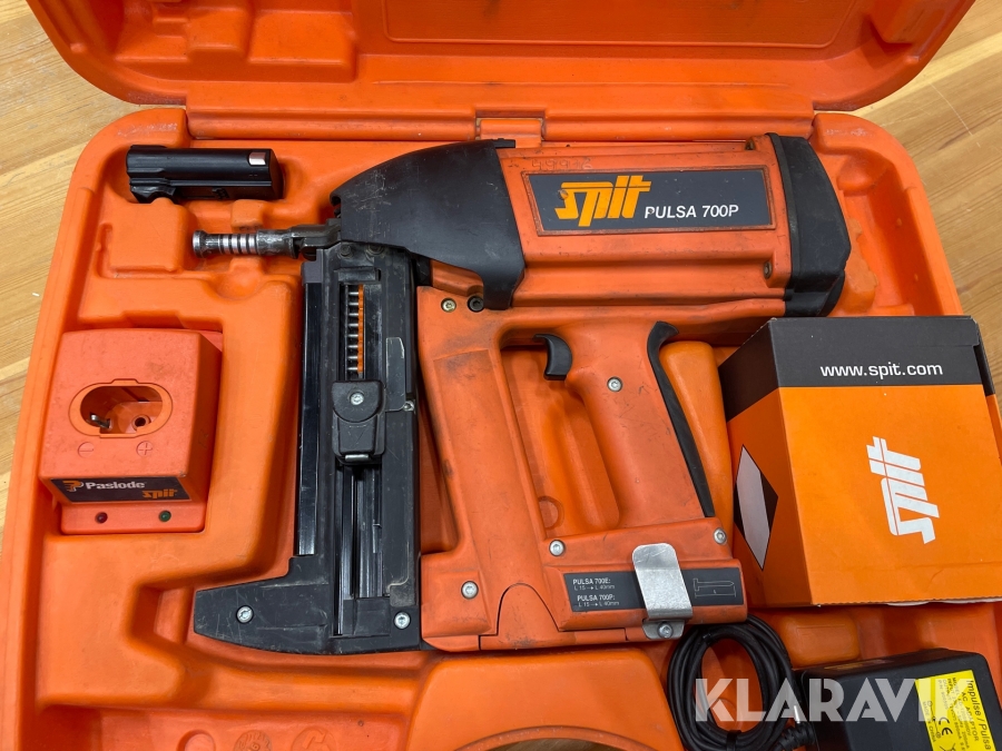 Spik- & Bultpistol Spit Pulsa 700P, Nynäshamn, Klaravik auk
