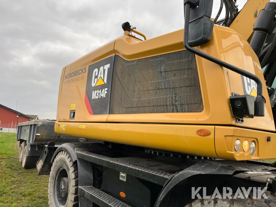 Grävmaskin CAT M314F, Skurup, Klaravik