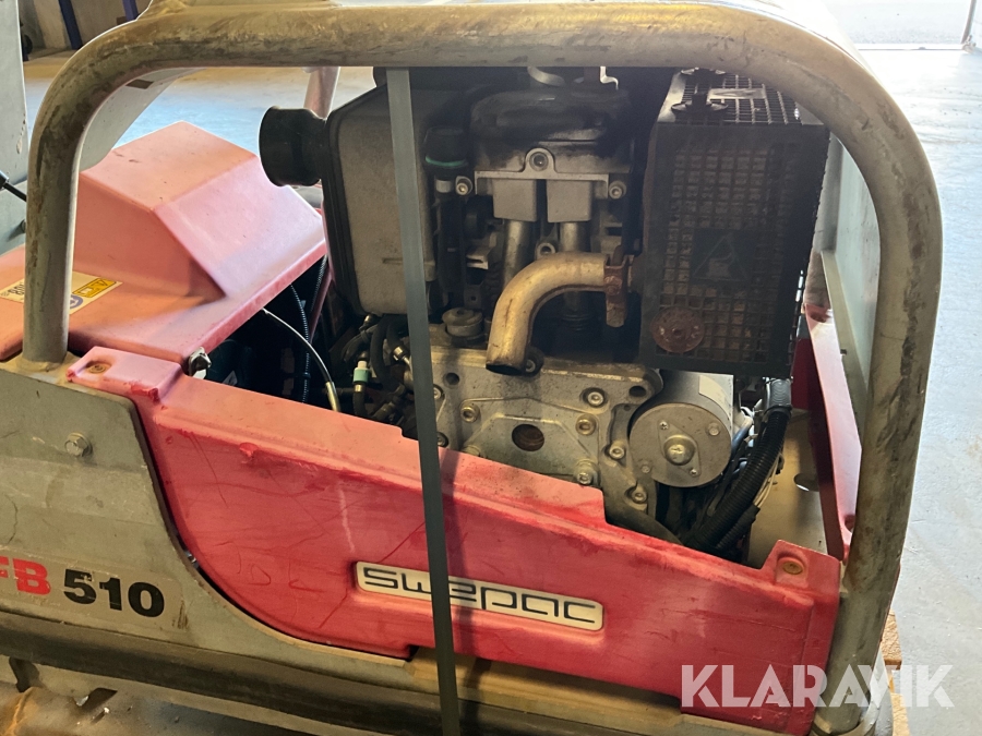 Vibratorpadda Swepac FB 510, Ängelholm, Klaravik auktioner