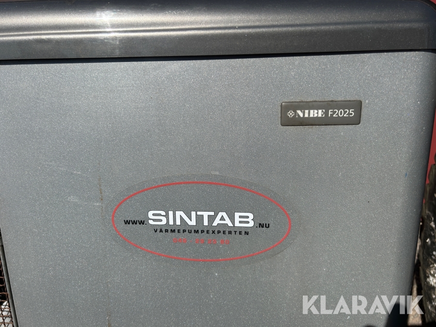 Värmepump Nibe F2025, Helsingborg, Klaravik auktioner