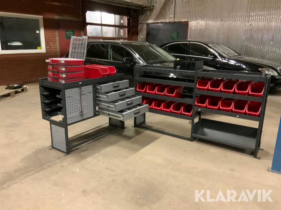 Klaravik Auktioner | Verktygsinredning för skåpbil Modulsystem