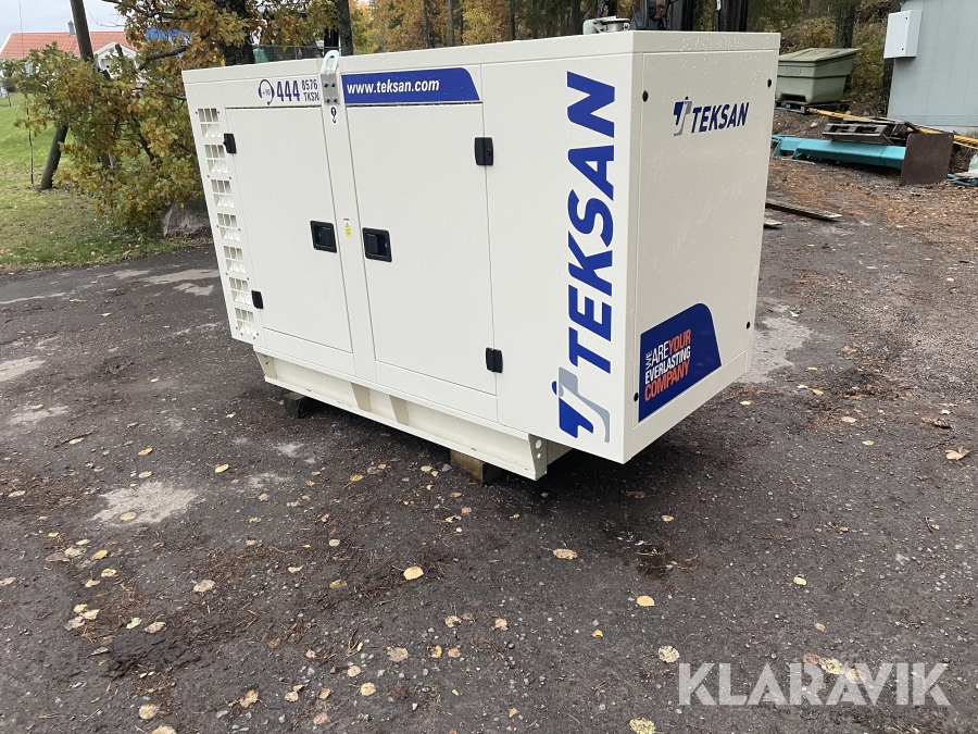 Generator Teksan TJ33PE5C, Söderköping, Klaravik auktioner
