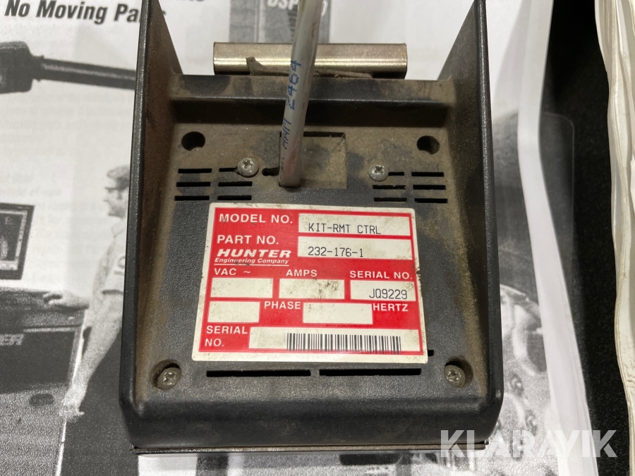 Hjulinställning Hunter DSP 600, Gagnef, Klaravik auktioner