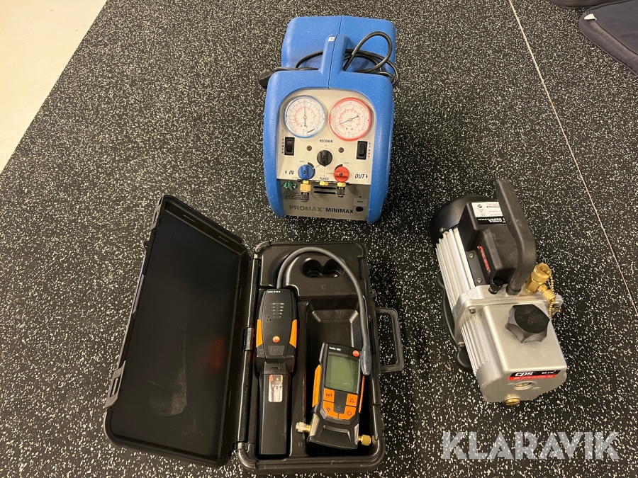 Läckagesökare, vakuummeter, Kompressor och vakuumpump, Uppla