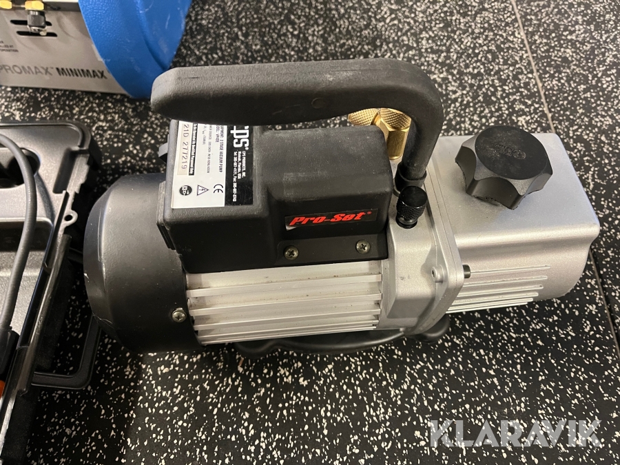 Läckagesökare, vakuummeter, Kompressor och vakuumpump, Uppla