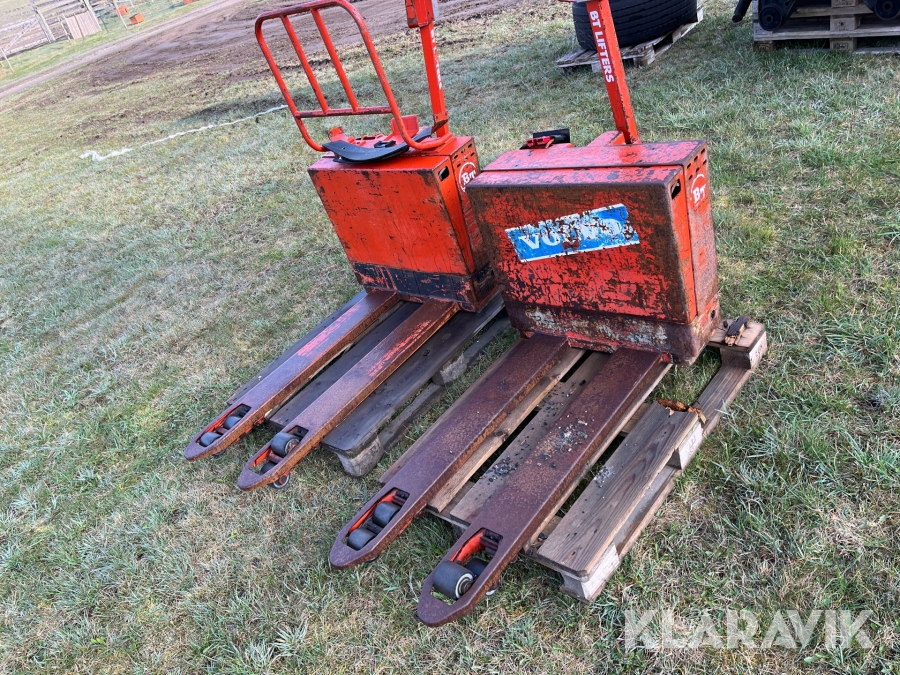Pallyftare 2 st BT PPT 1250 EL, Kungsbacka, Klaravik auktion