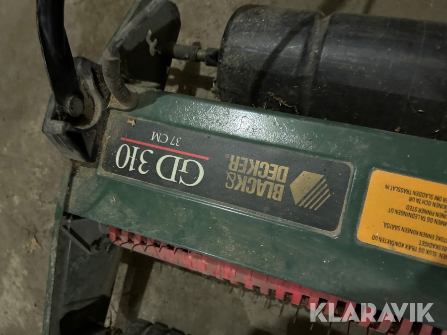Mossrivare Black & Decker GD310, Lidköping, Klaravik auktion