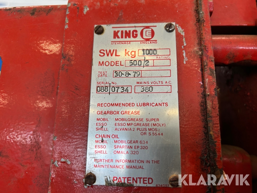 Telfer King 500/2, Orust, Klaravik auktioner