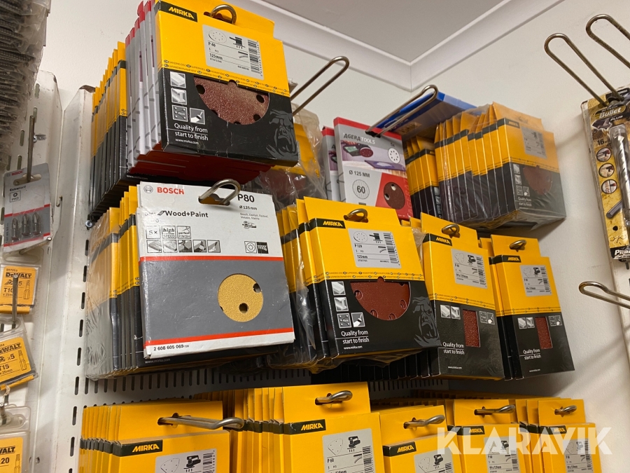 Stort antal diverse slippapper Mirka