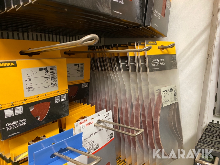 Stort antal diverse slippapper Mirka