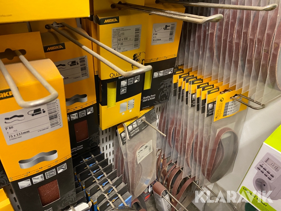 Stort antal diverse slippapper Mirka