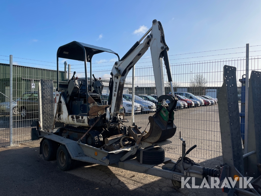 Bandgrävare Bobcat E14, Halmstad, Klaravik auktioner