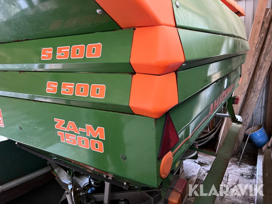 Gödningsspridare Amazone ZA-M 1500, Mjölby, Klaravik auktion