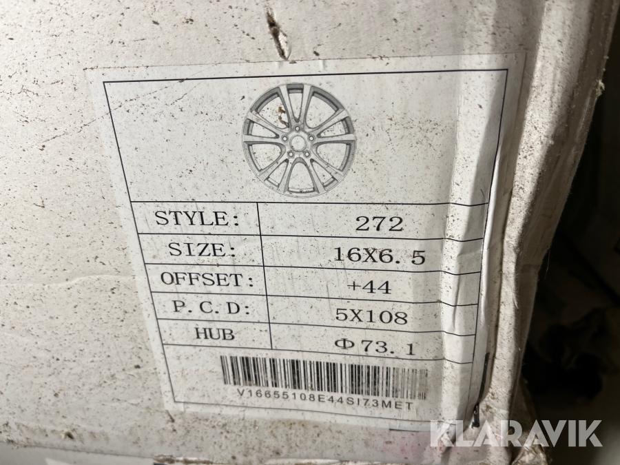 Aluminiumfälgar 4 st Inter Action, Halmstad, Klaravik auktio