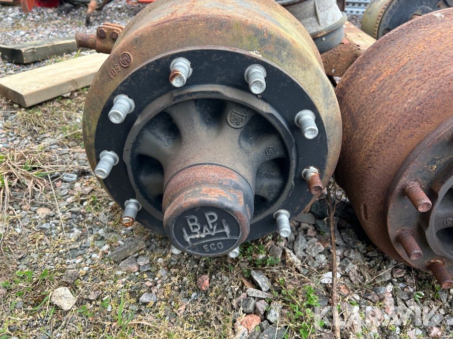 Axlar till trailer 3 st BPW S90-2 TDB 0163, Trollhättan, Kla