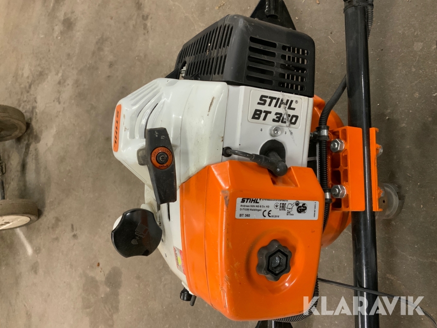 Klaravik Auktioner | Jordborr Stihl BT 360 + 2st borr