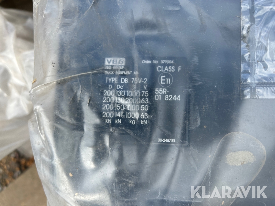 Ny Dragbalk VBG DB 75V-2, Övertorneå, Klaravik auktioner