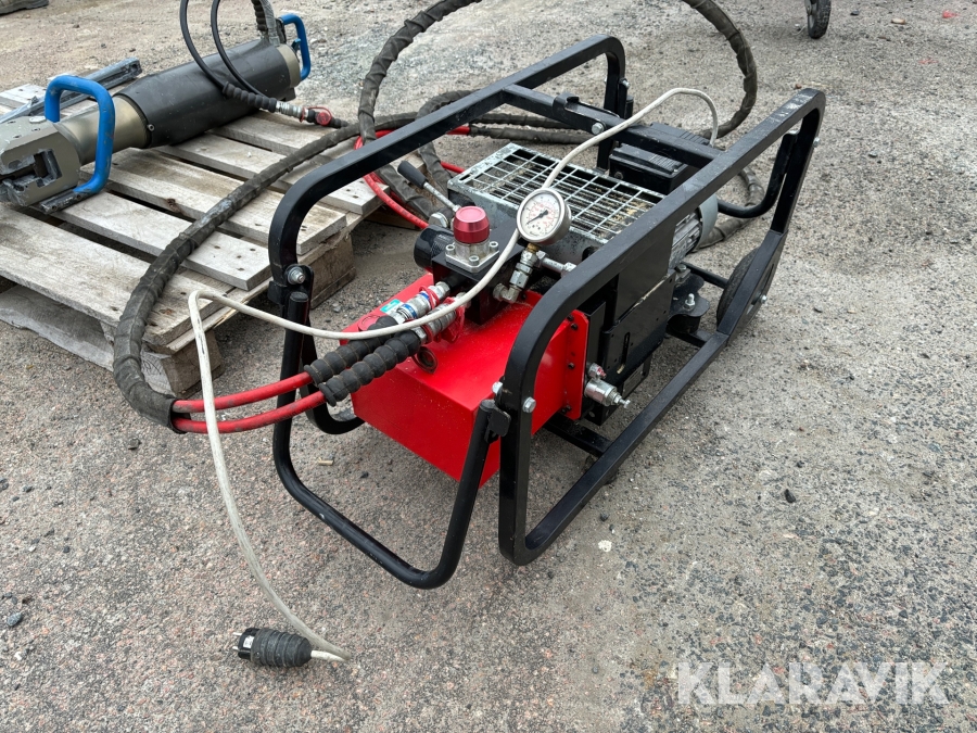 Hydraulisk bergspräckare med aggregat Thema SP600, Göteborg,
