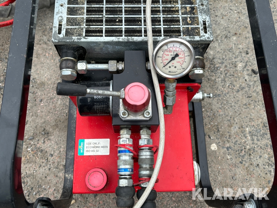 Hydraulisk bergspräckare med aggregat Thema SP600, Göteborg,