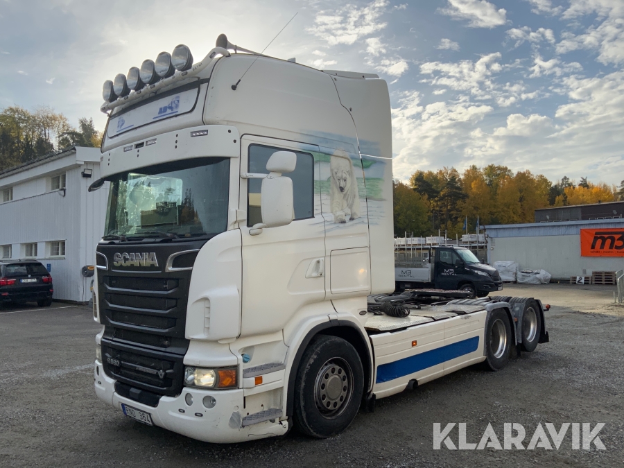 Dragbil Scania R560 6x2, Södertälje, Klaravik auktioner